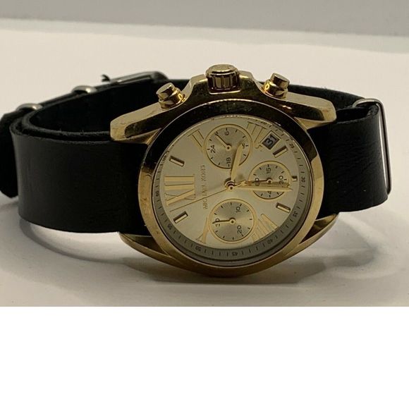 Michael Kors | Accessories | Michaelkors Mk5798 Womens Black Leather ...